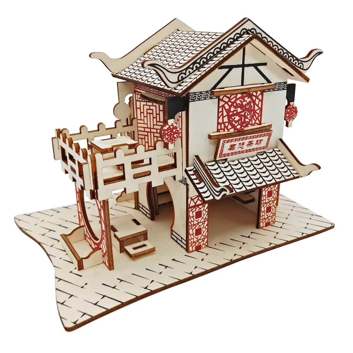 Wood Model Mini Architecture For Stylish Wooden Puzzle With En71 - Buy ...