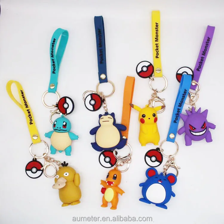Creative Cute Pokemoned Anime Keychain,Pokemo Keyring Bag Pendant ...