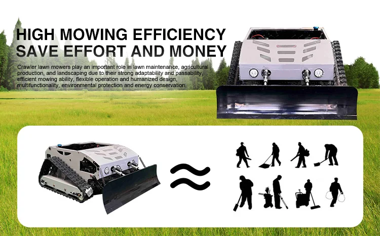 All-terrain Crawler Mower - Efficient Lawn Cutting Robot