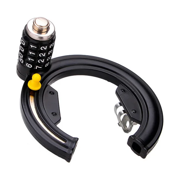 Bicycle Frame Ring Padlock For Wheel With Key 4-digit Code Cablematic ...