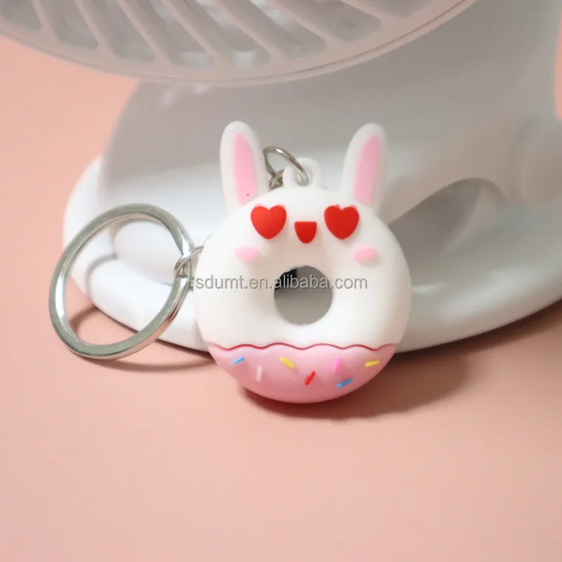 Donut Keychain Gift Idea Kawaii Food Glitter Keyring Key Chain Donuts ...