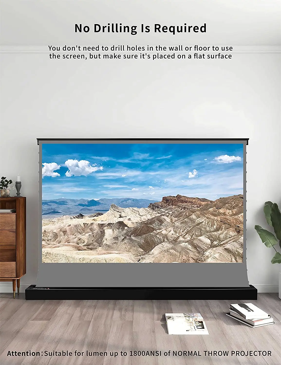 100 Inch Electric 3D Silver ALR Floor Rising Projector Screen| Alibaba.com