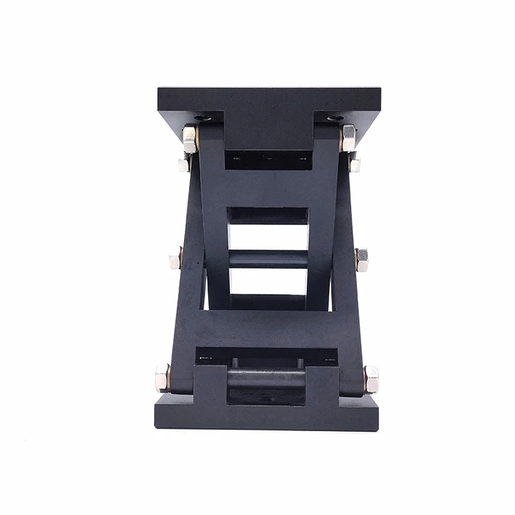 Manual Vertical Positioning Stage Scissor Lifting Support Double Guide ...