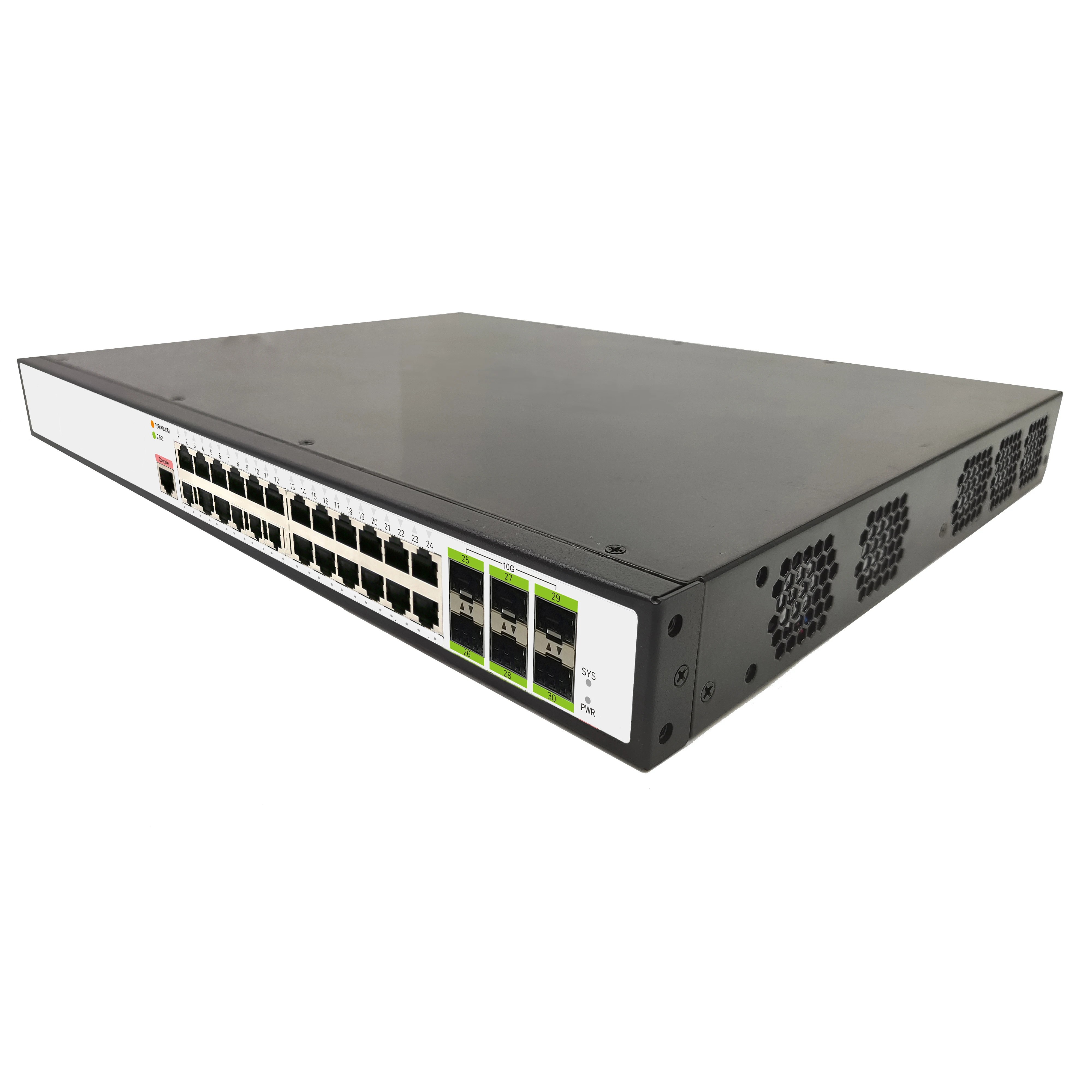 24 Port 2.5Gb Multi-gigabit POE Network Switch IEEE 802.3 at IEEE 802.3 ...