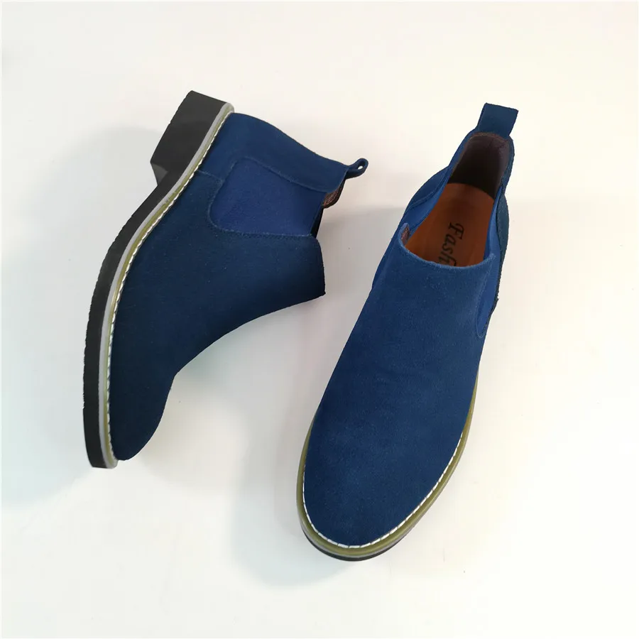 PDEP Men's Boots Middle Cut Men's tide Middle Cut Shoes Short Chelsea ...
