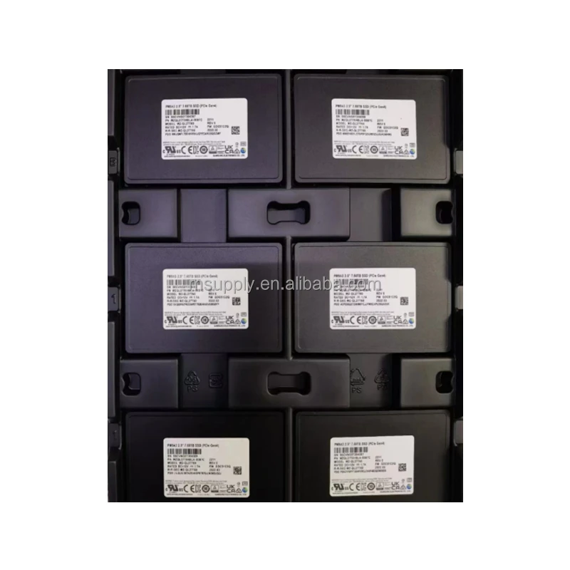 MZQL27T6HBLA-00B7C PM9A3 7.68Tb U.2 Gen4 X4/双端口X2 NVMe 2.5英寸数据中心固态硬盘 ...