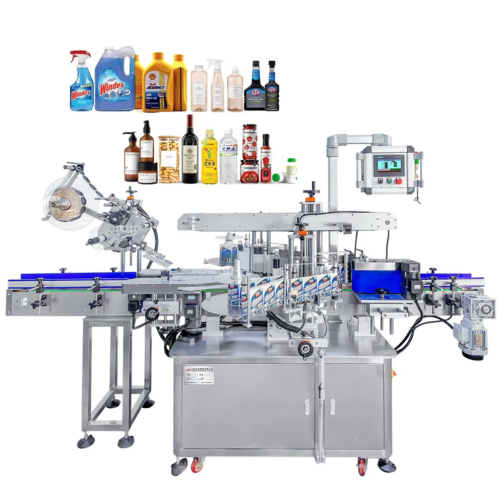 Ym630 Electric Automatic Three-sided Labeler Food Beverage Case Packaging Wood Material Jar Box ...