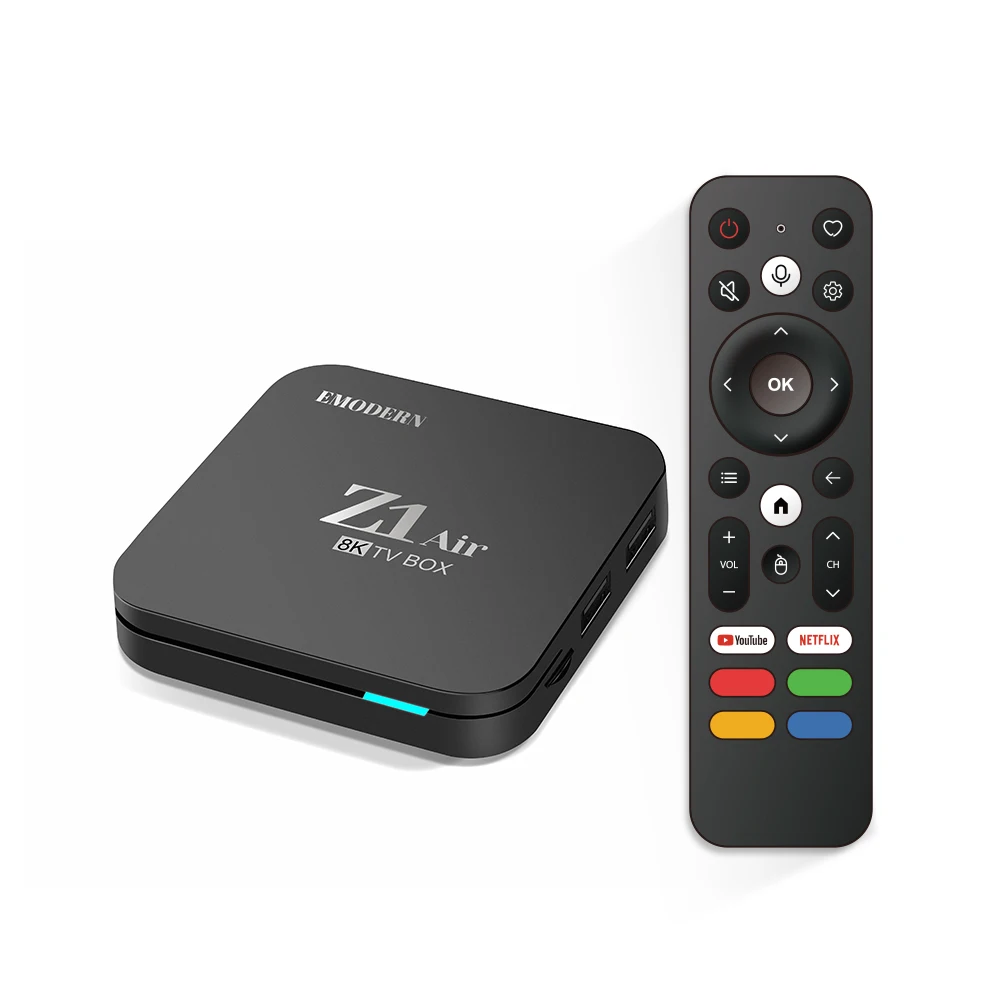 8k video with Android 12 dual wifi ATV box BT voice remote Media Player ...