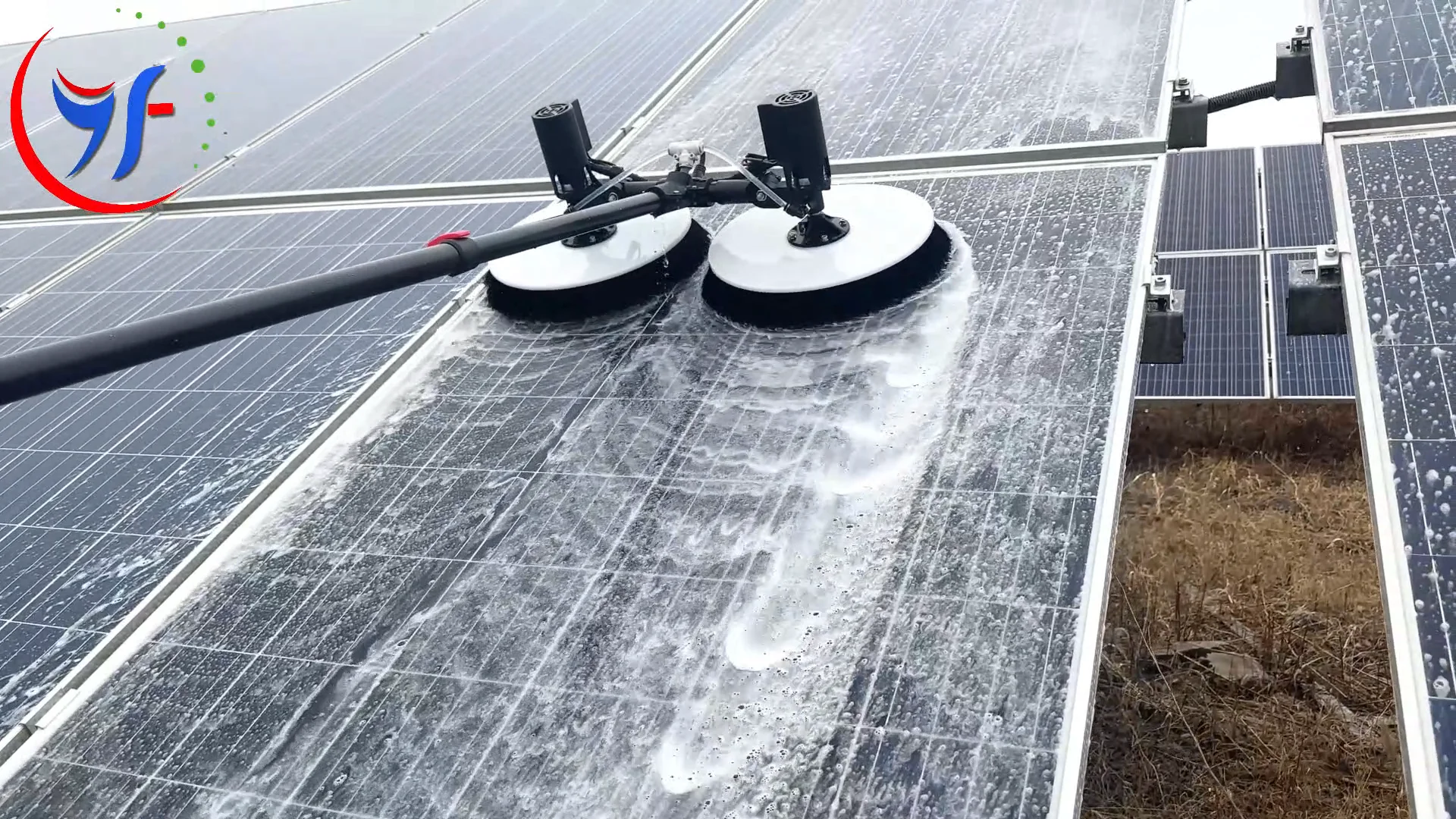 Highly Efficiently Clean Solar Panel Cleaning Brush 3.5/4.5/6/7.5m ...