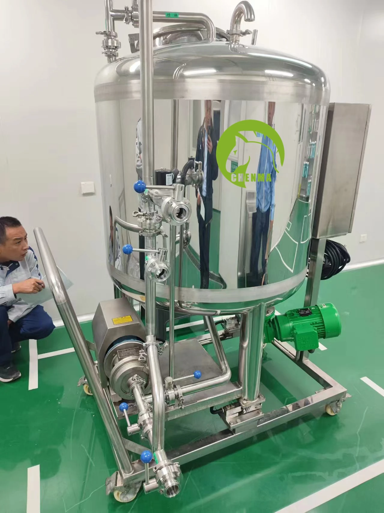 10000L Stainless Steel Wine Agitator Mixing tank Agitator Wine tank ...