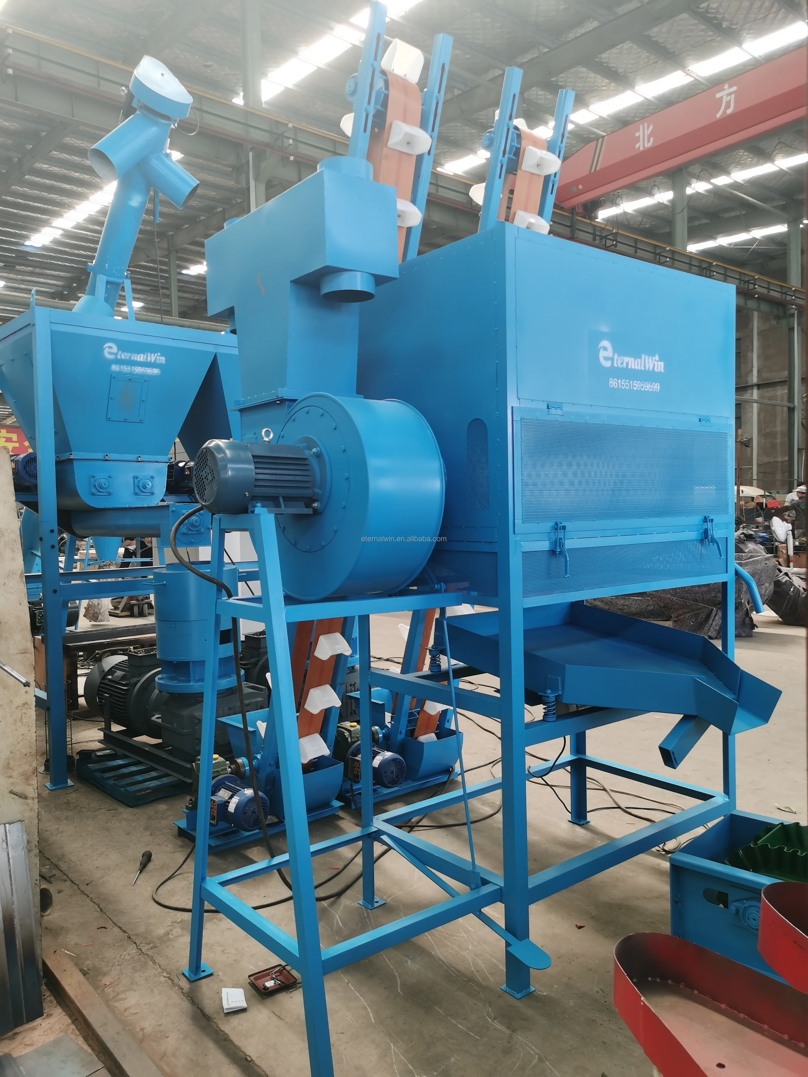 Vertical Ring Die Wood Pellet Machine / Flat Die Small Capacity Wood ...