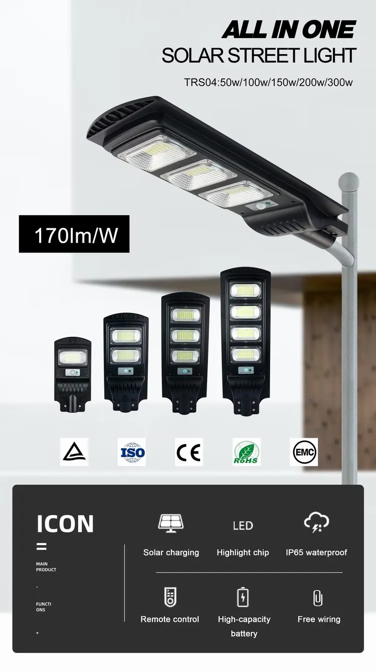 Kcd Energy Saving Street Light Lithium Battery Waterproof Ip66 Super ...