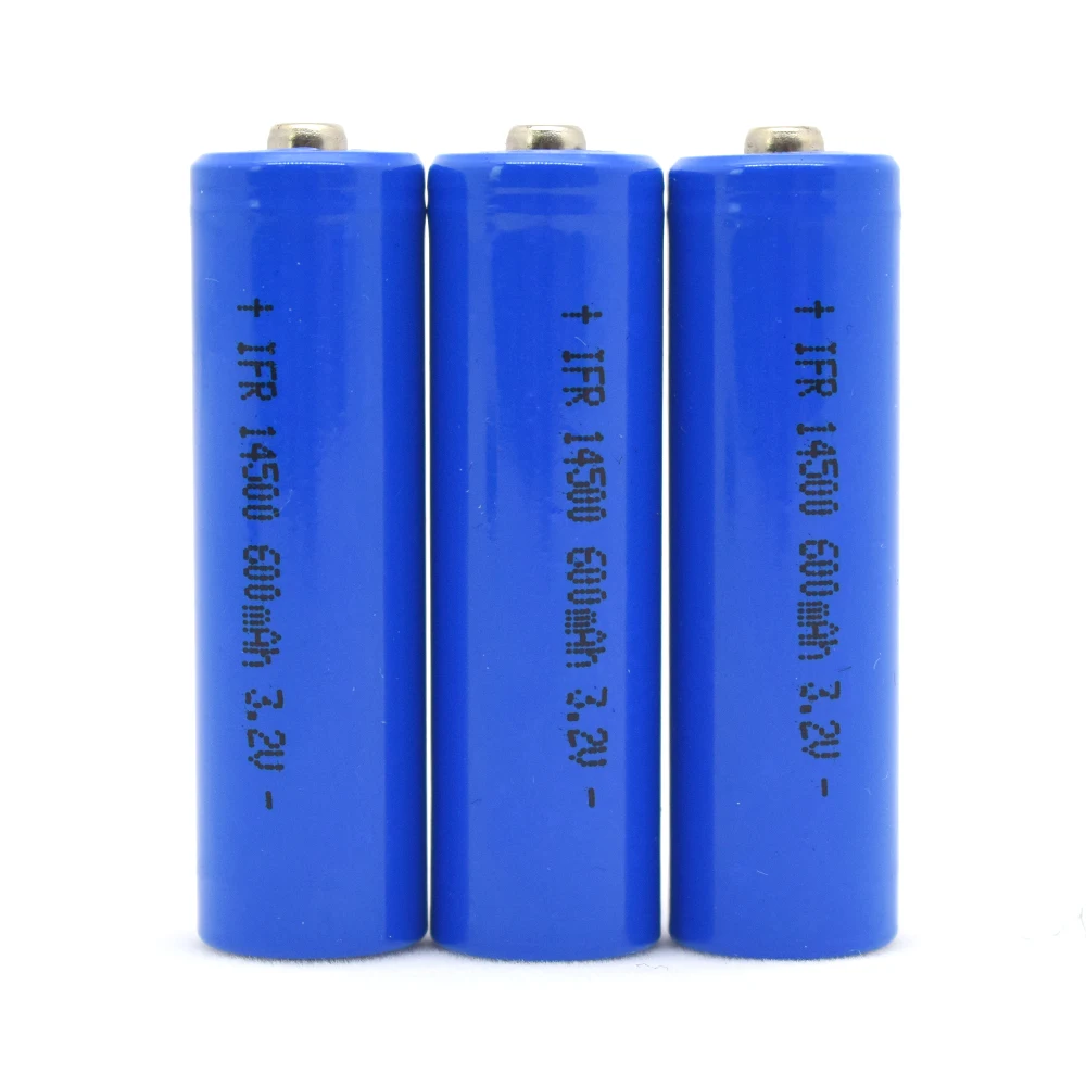 Rechargeable 14500 3.7v 600mah Lithium Ion Batteries 14500 Li Ion Battery - Buy Small Size ...