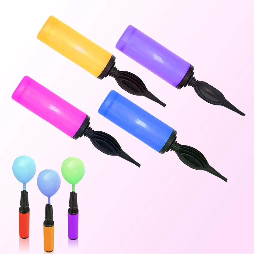 Hand Held Balloon Pump Inflator Machine Portable Air Plastic Manual ...