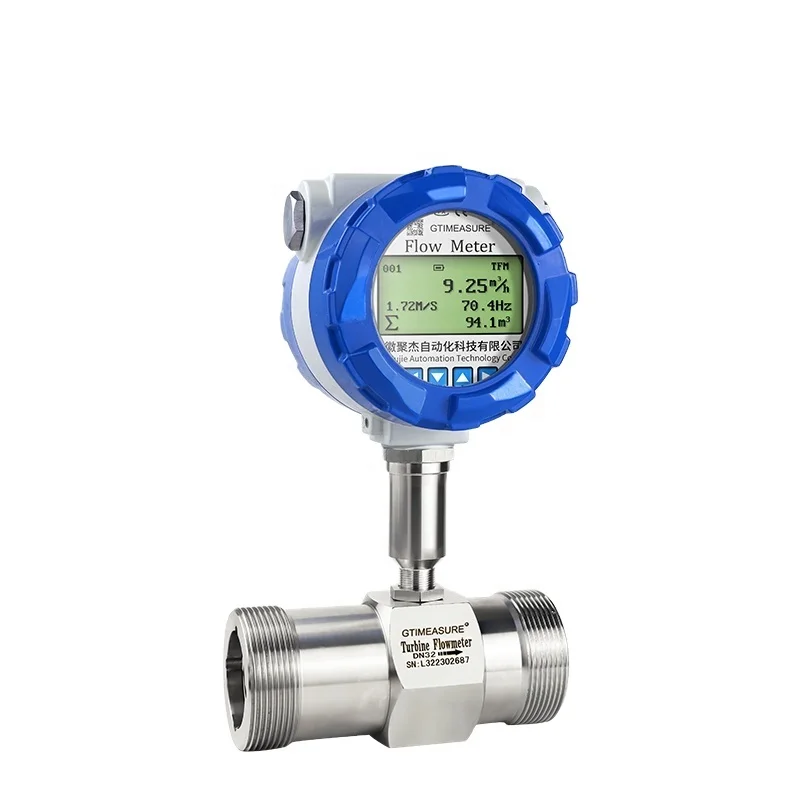 1 Inch Clean Water Oil Diesel 4-20mA Pulse RS485 Turbine Flow Meter ...