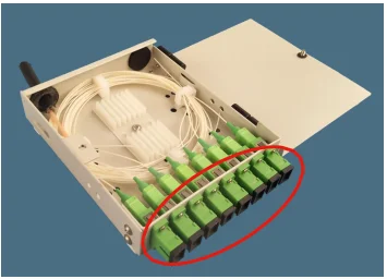 8 Port Fiber Optic Sc Patch Panel Wall Mount Fiber Enclosure - Buy ...