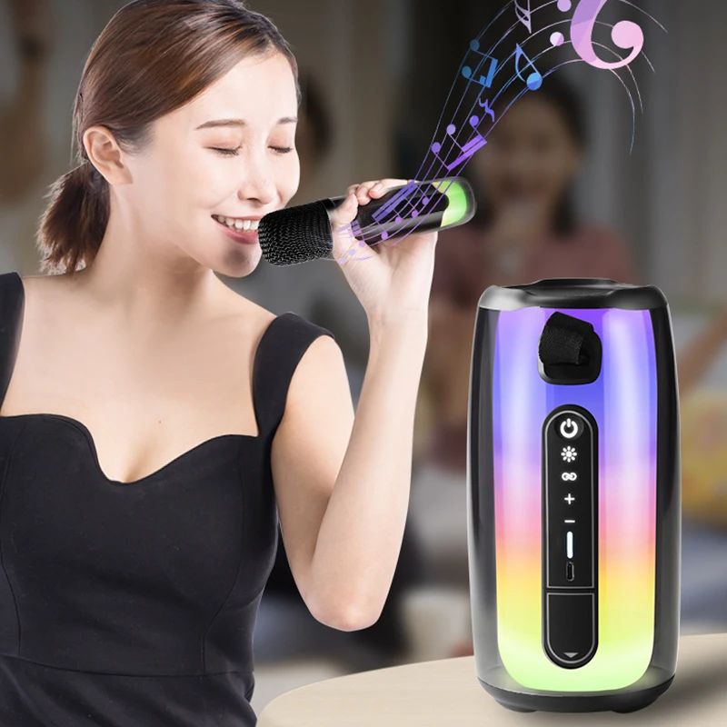 2024 Pulse Waterproof Portable Bluetooth Speaker With Colorful Led ...