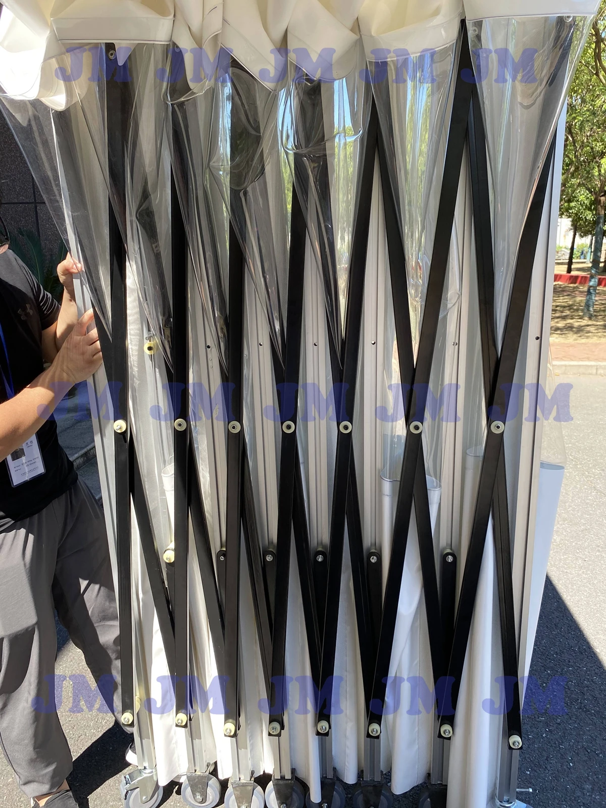 Customized Car Parking Shed Tunnel Tents With Retractable Function Push ...