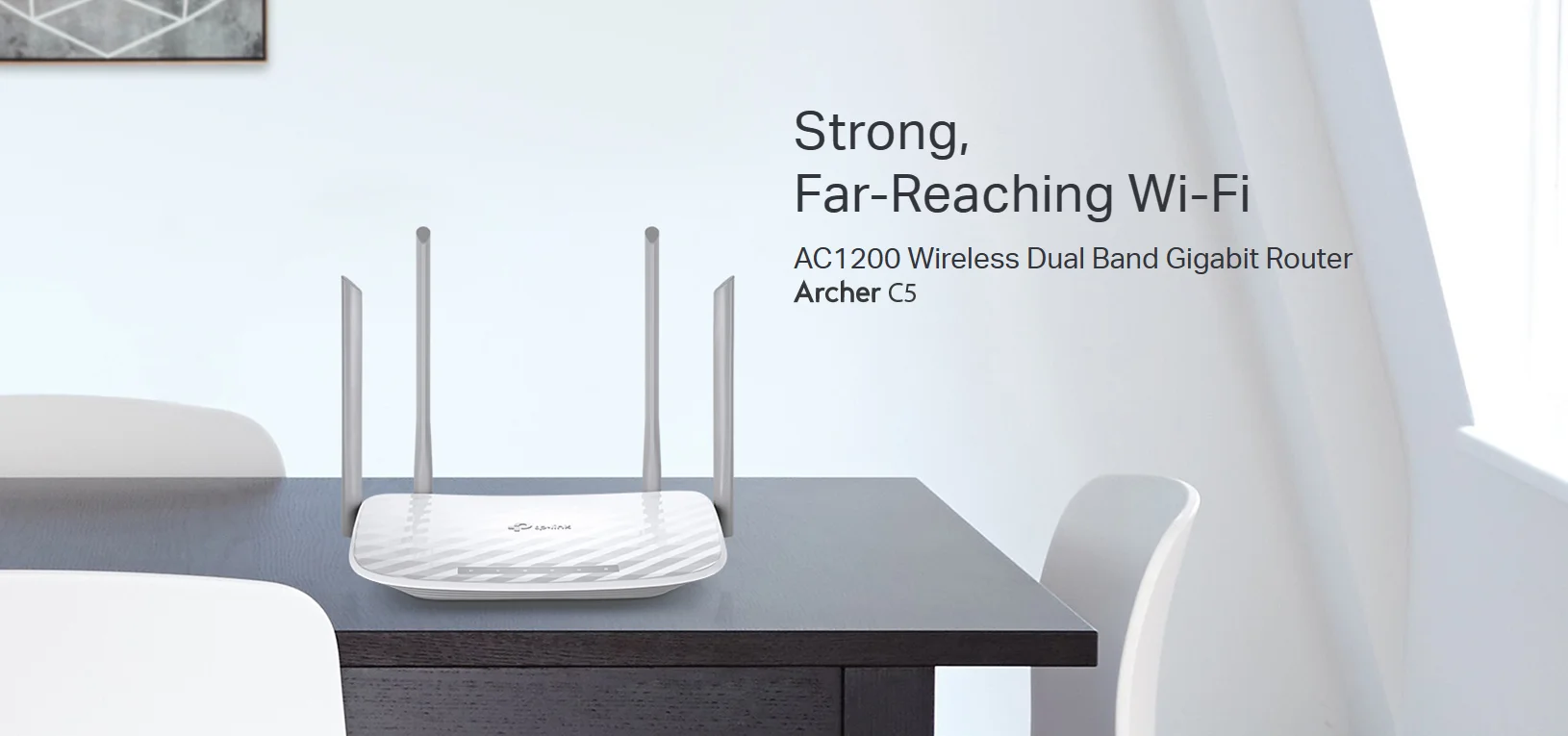 TP-LINK Archer C5 AC1200 Router - Dual Band Gigabit Wifi