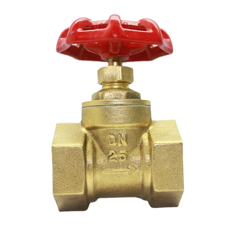 3/4 Inch Water Brass Gate Valve With Iron Handwheel 235g Control Brass ...