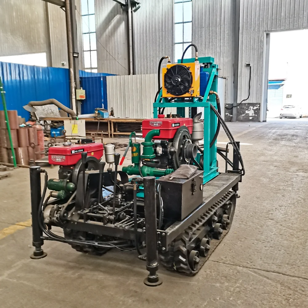 Small Crawler Hydraulic Drilling Rig For Geological And Mineral ...