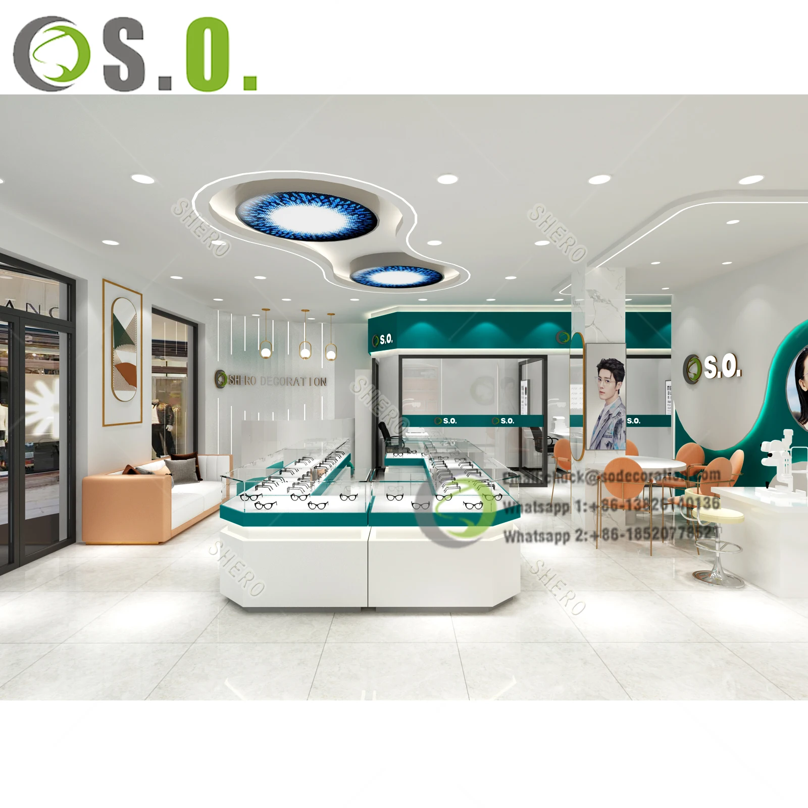 Advanced Pedestrian Street Store Display Stand Sun Eye Shop Shopping ...