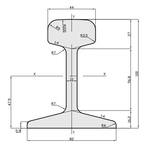 S20 Steel Crane Rail for Railway Mining & Gantry Cranes - OEM