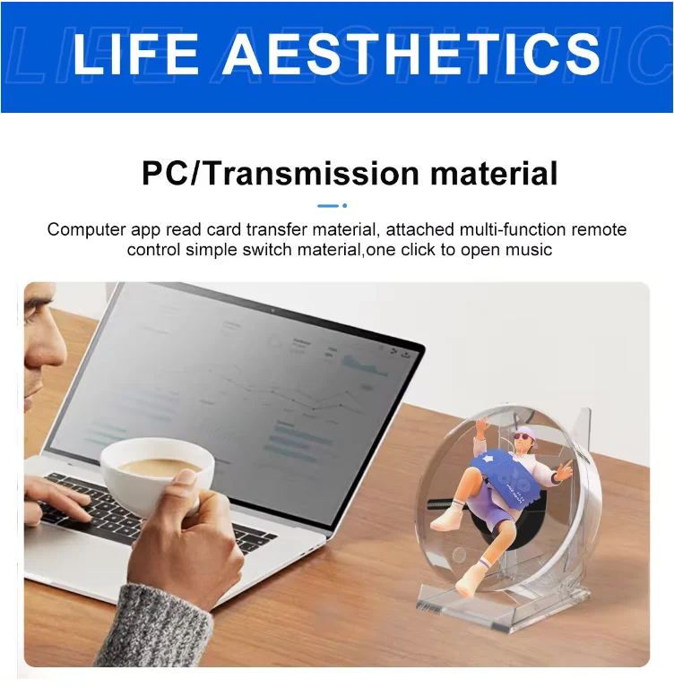 20CM 3D Hologram Fan Desktop Cover - RKSE 3D Holographic Display