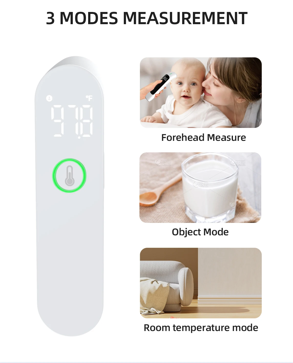 Medical Non Contact Human Body Fever Ir Kids Ear Forehead Infrared ...