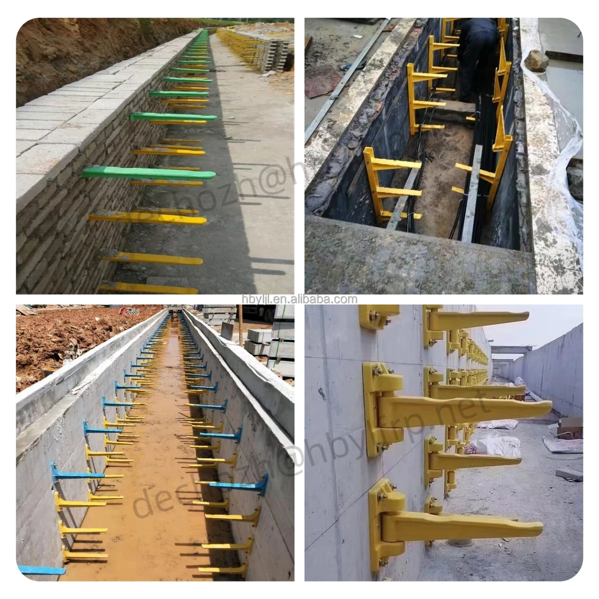 Fiberglass FRP Cable Bracket for Channel and Trench Cable Wiring ...