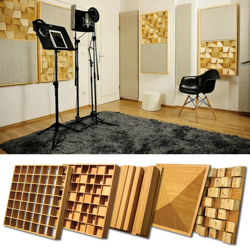 Diy 3d Wood Wall Diffusor Bunnings Sound Plate Absorption-diffuse ...