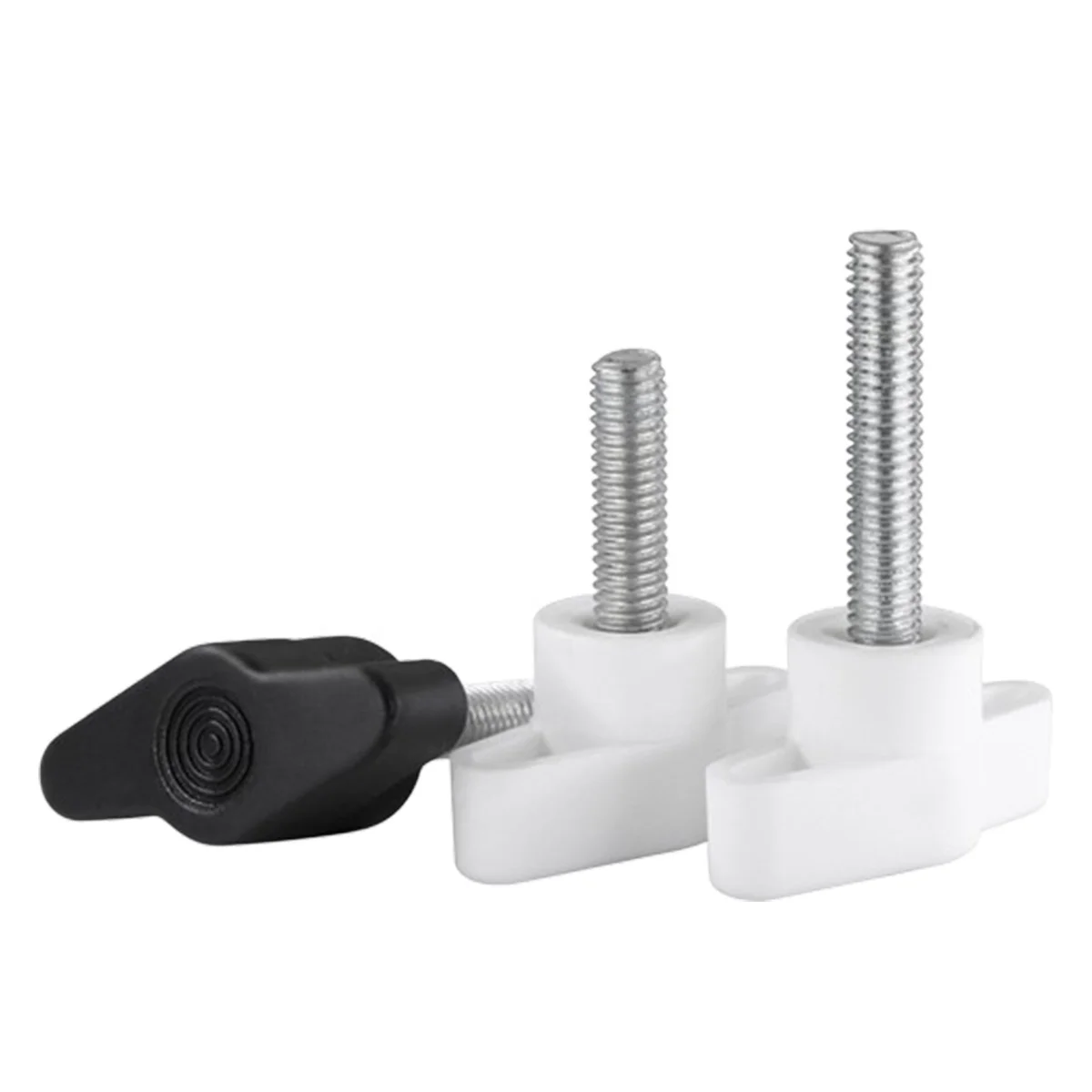 High Quality M4 M5 M6 M8 Strong Black White Plastic Nylon Wing Nut Knob ...