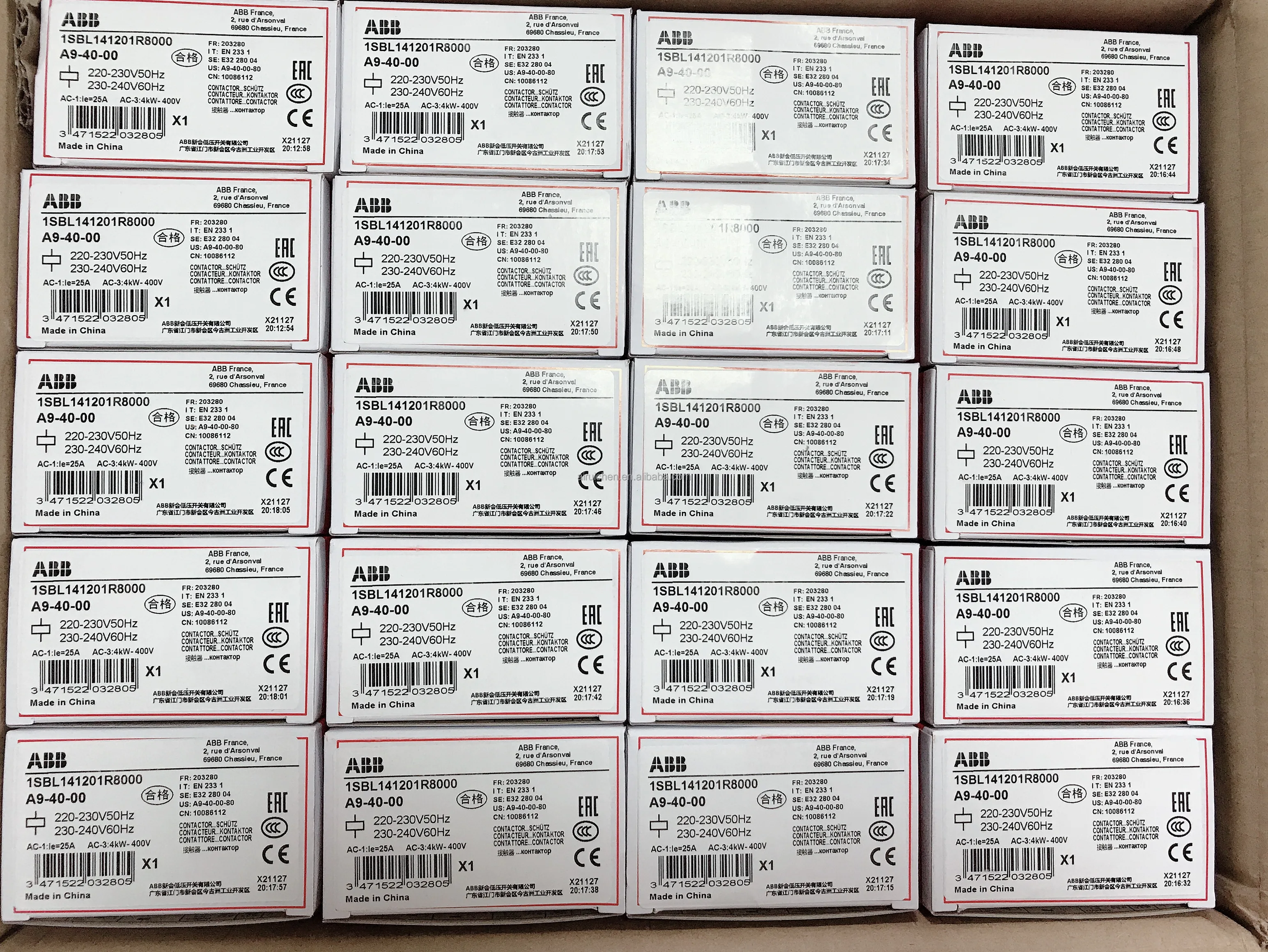 Distributors Abb Af26 100-250v Ac/dc 1sbl237201r1300 Af26-40-00-13 Contactor - Buy Ac Contactor ...