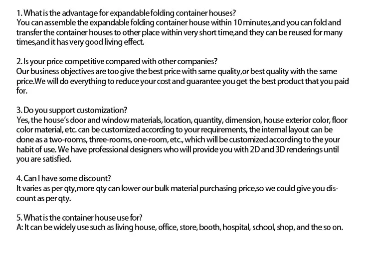 Competitive Price Prefab Expandable Container Tiny House 20 Ft ...