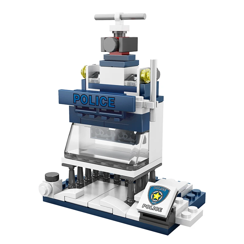 Cogo Police 812 Pcs 8 In 3 Educational Deform Big Truck Transform ...