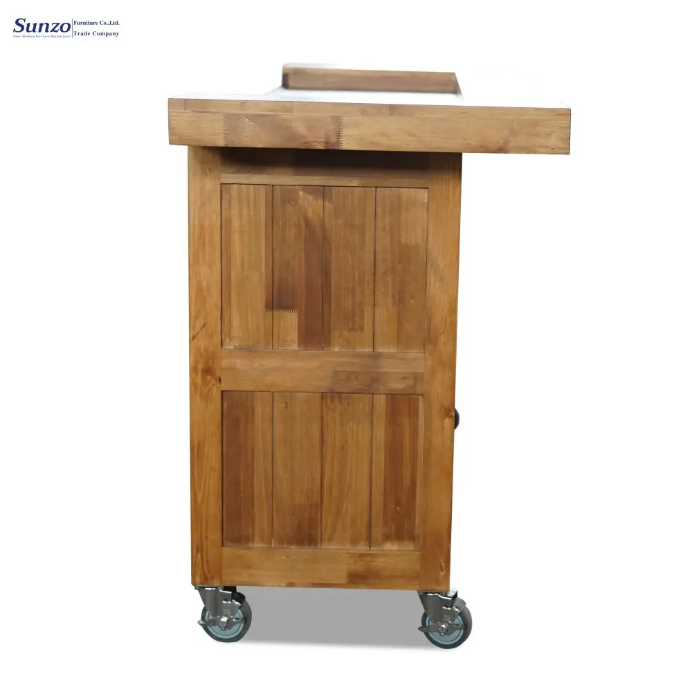 Movable Solid Pine Wood Outdoor Banquet Wedding Used Bistro Bar