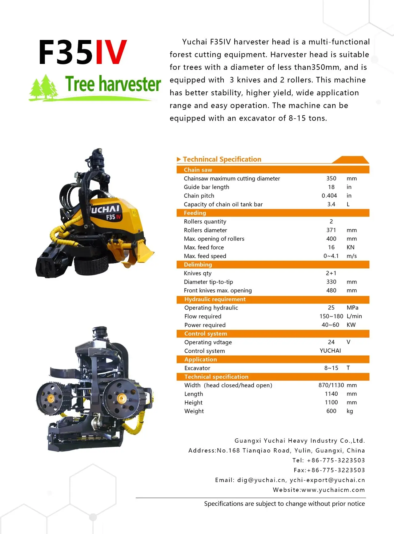 Forest Hydraulic Wood Harvesting Machine Forestry Equipment Cutting ...