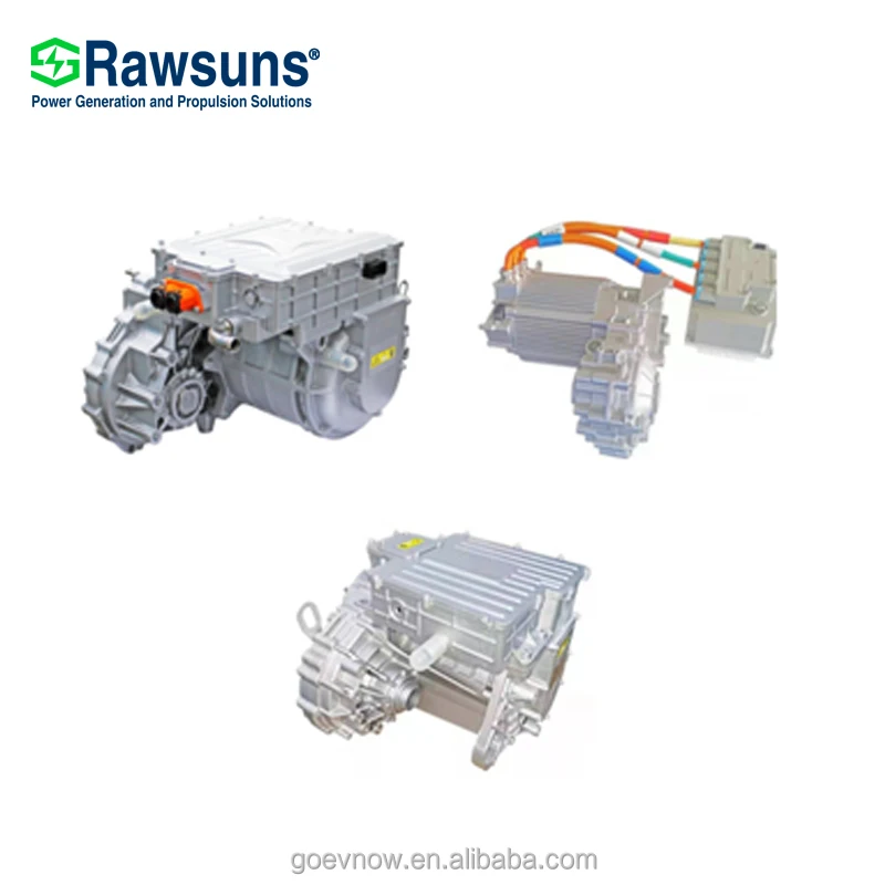 Rawsuns 160a R100-220 Pmsm Motor With Speed Controller Ev Kit 50kw For Suv Electric Car Minivan ...