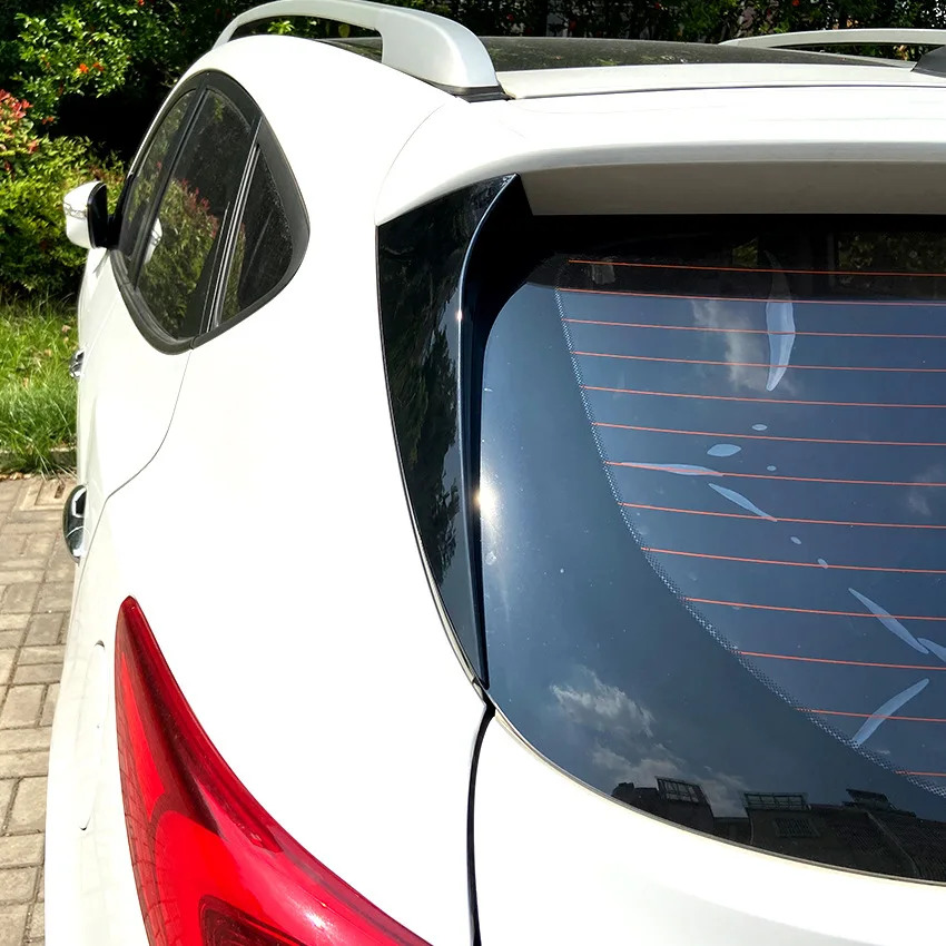 Car Rear Window Side Spoiler For Hyundai Ix35 2010-2017 Abs Gloss Black ...