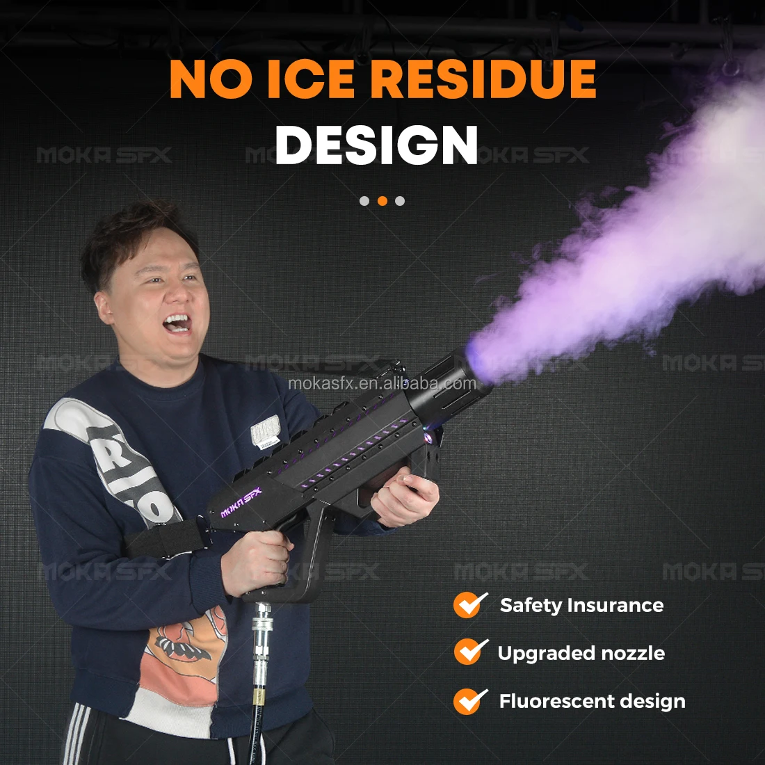 MOKA SFX LED CO2 Pistol Gun - Stage Effects for DJ & Events