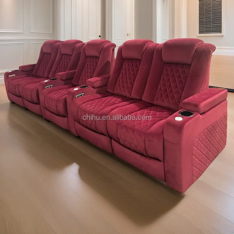 Modern Luxury Electric Recliner Theater Sofa Automatic VIP Seating with ...