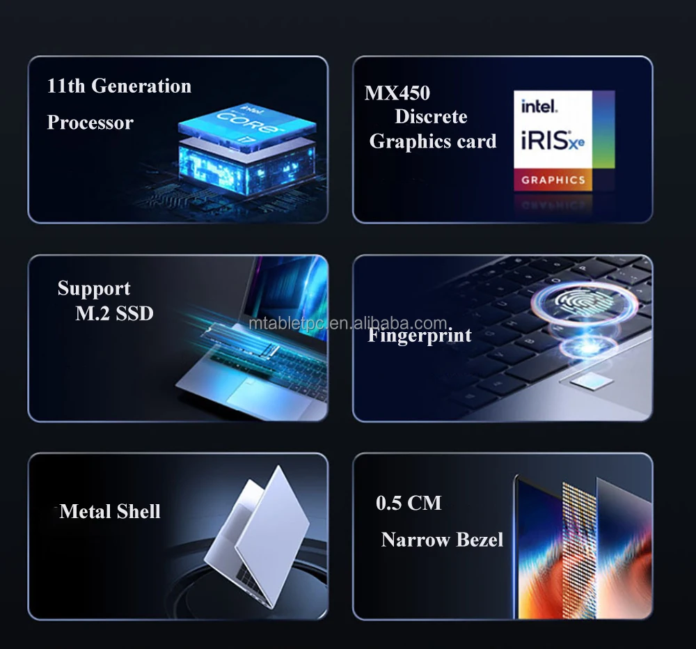 15.6inch Gaming Laptop with I3-1115G4, 16GB RAM, 512GB SSD