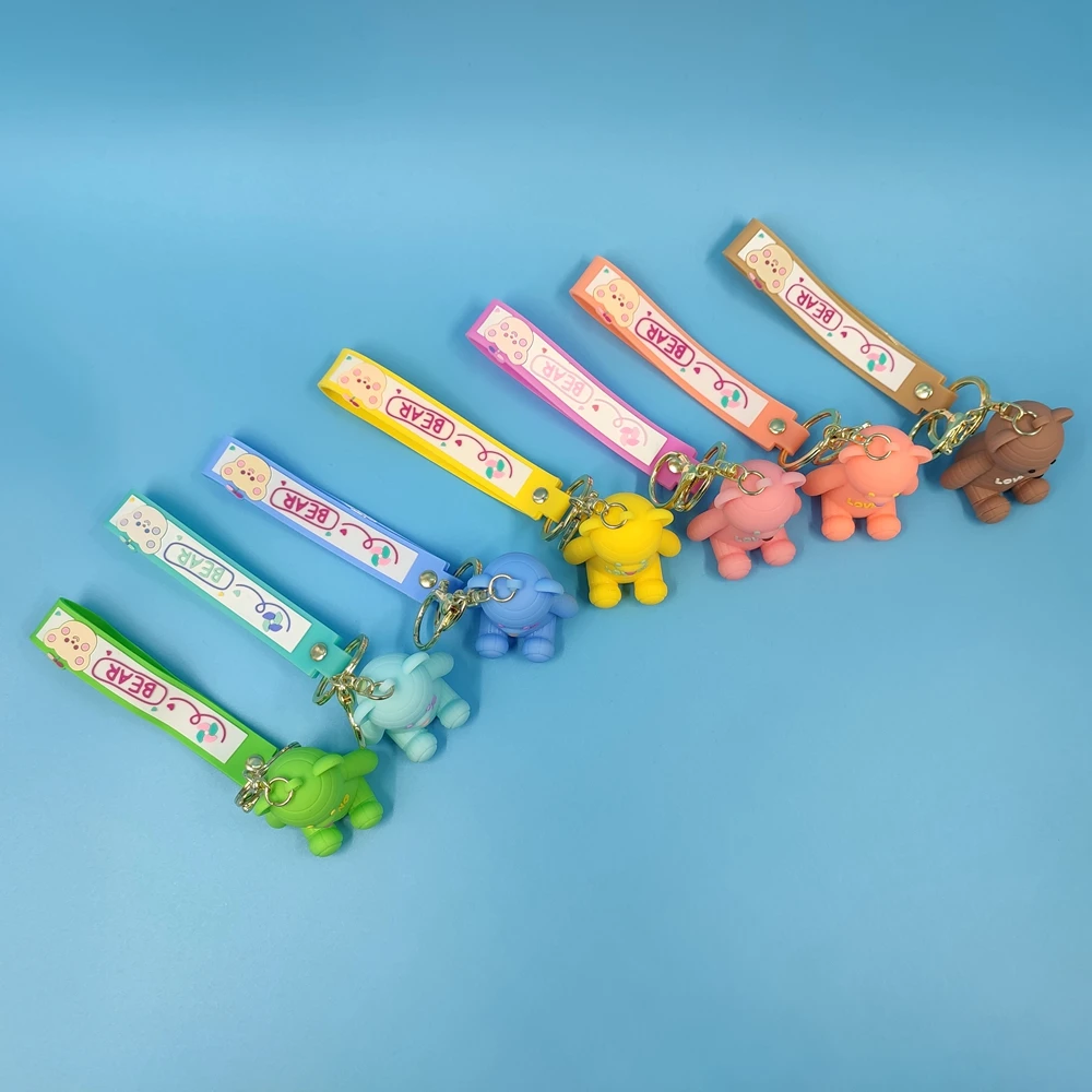 Custom Cartoon Character Kid Keyring Key Chain Toy Rubber 3d Soft Anime ...