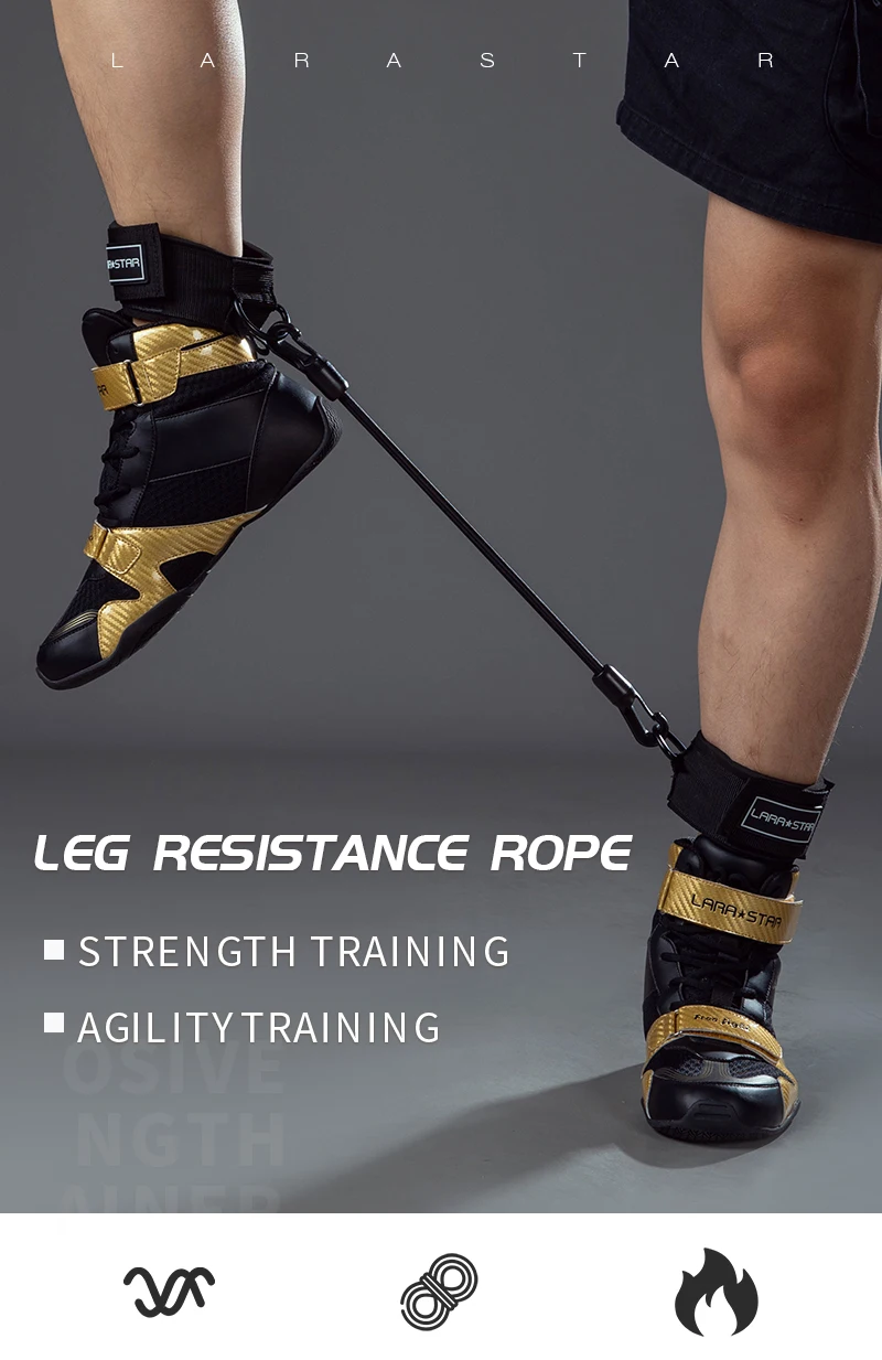 LS1220 Gym Fitness Boxing Leg Resistance Rope Pull Training Portable ...