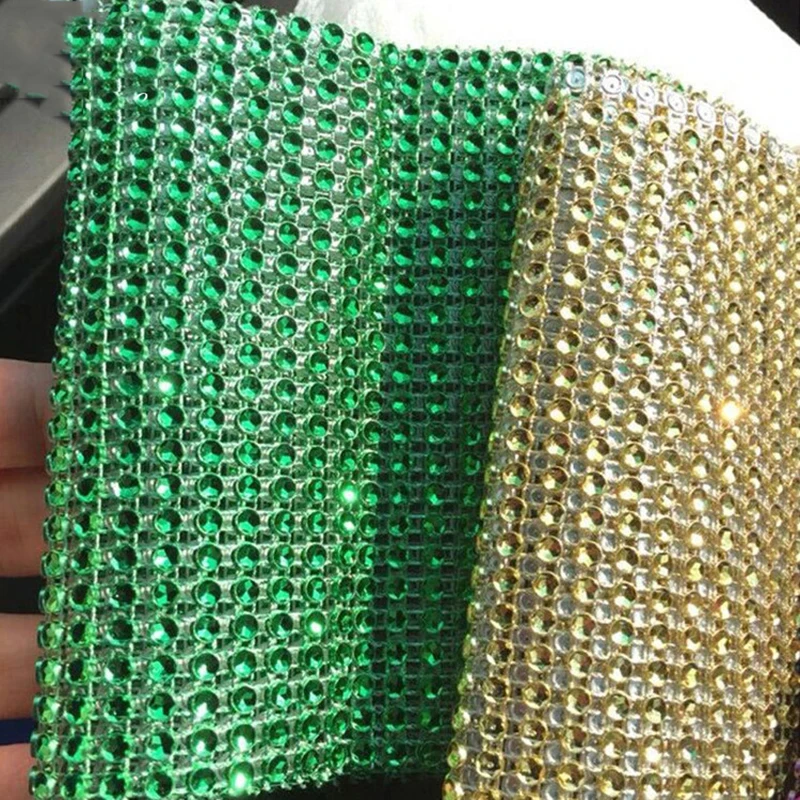 Honor Of Crystal 24 Rows Adhesive Rhinestone Mesh Hotfix Crystal ...