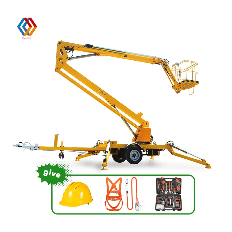 10m-20m Man Lift Spider Towable Boom Lift Spider Elevator Articulated ...