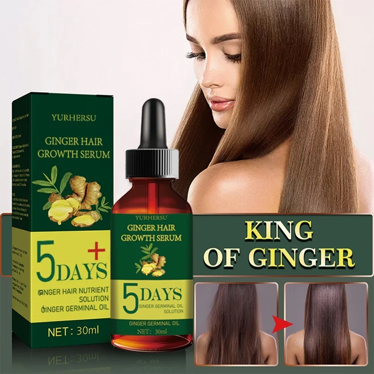 YURHERSU 5 Days Hair Treatment Nuriten Solution Ginger Hair-loss Hair ...