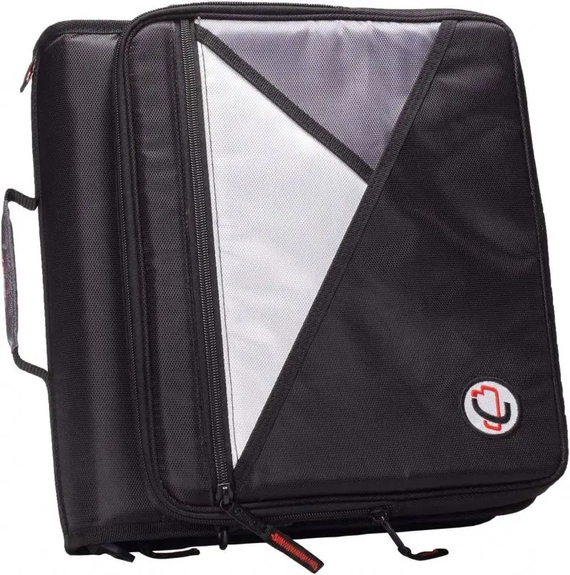 Girl Binders For School 1.5 Inch 3-Ring Zipper Binder With Shoulder ...
