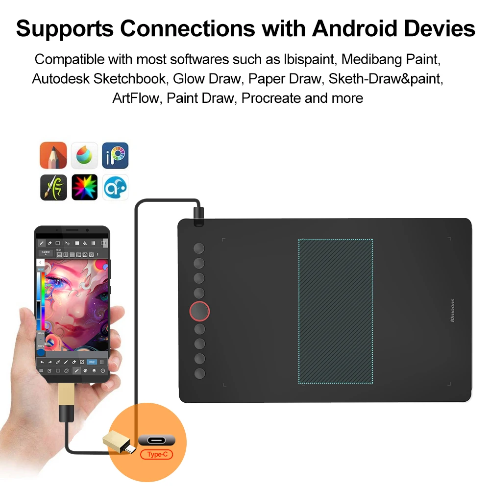 Factory Wholesale I6 Drawing Tablets Illustrator Graphic Tablet For ...