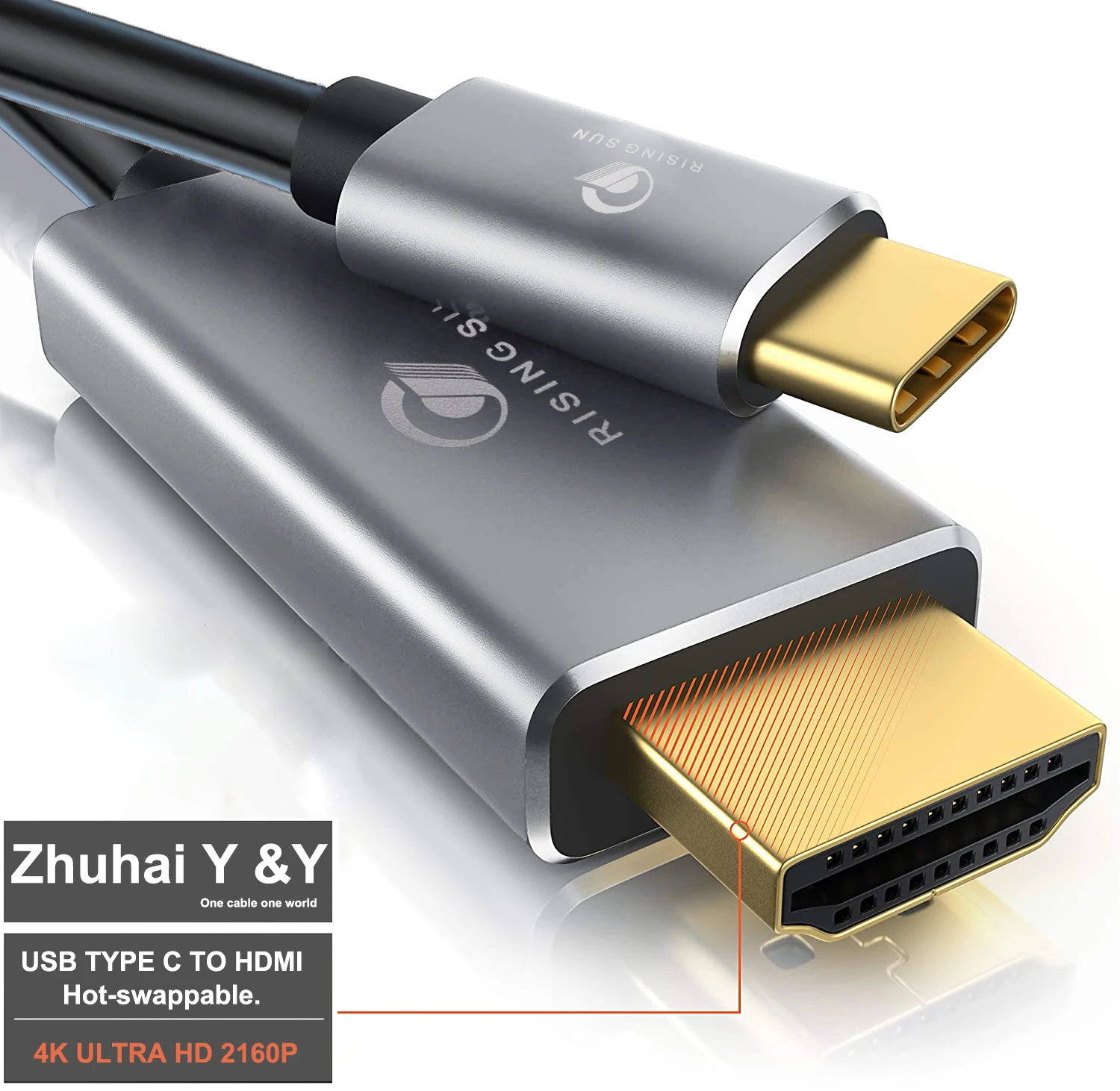 OEM High Quality Type-C to HDMI Converter 4K 60Hz 30Hz USB C to HDMI ...